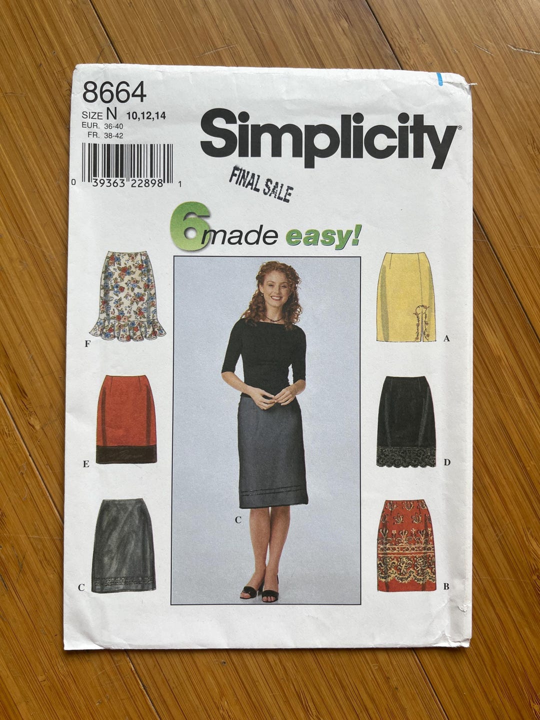 UNCUT 1999 Simplicity Pattern 8664. Size 10, 12, 14 - Etsy