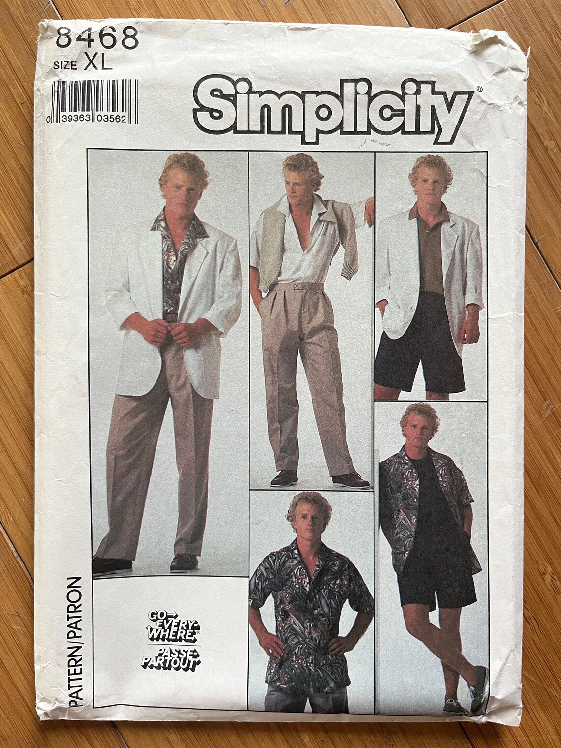 UNCUT 1987 Simplicity Pattern 8468. Size XL - Etsy