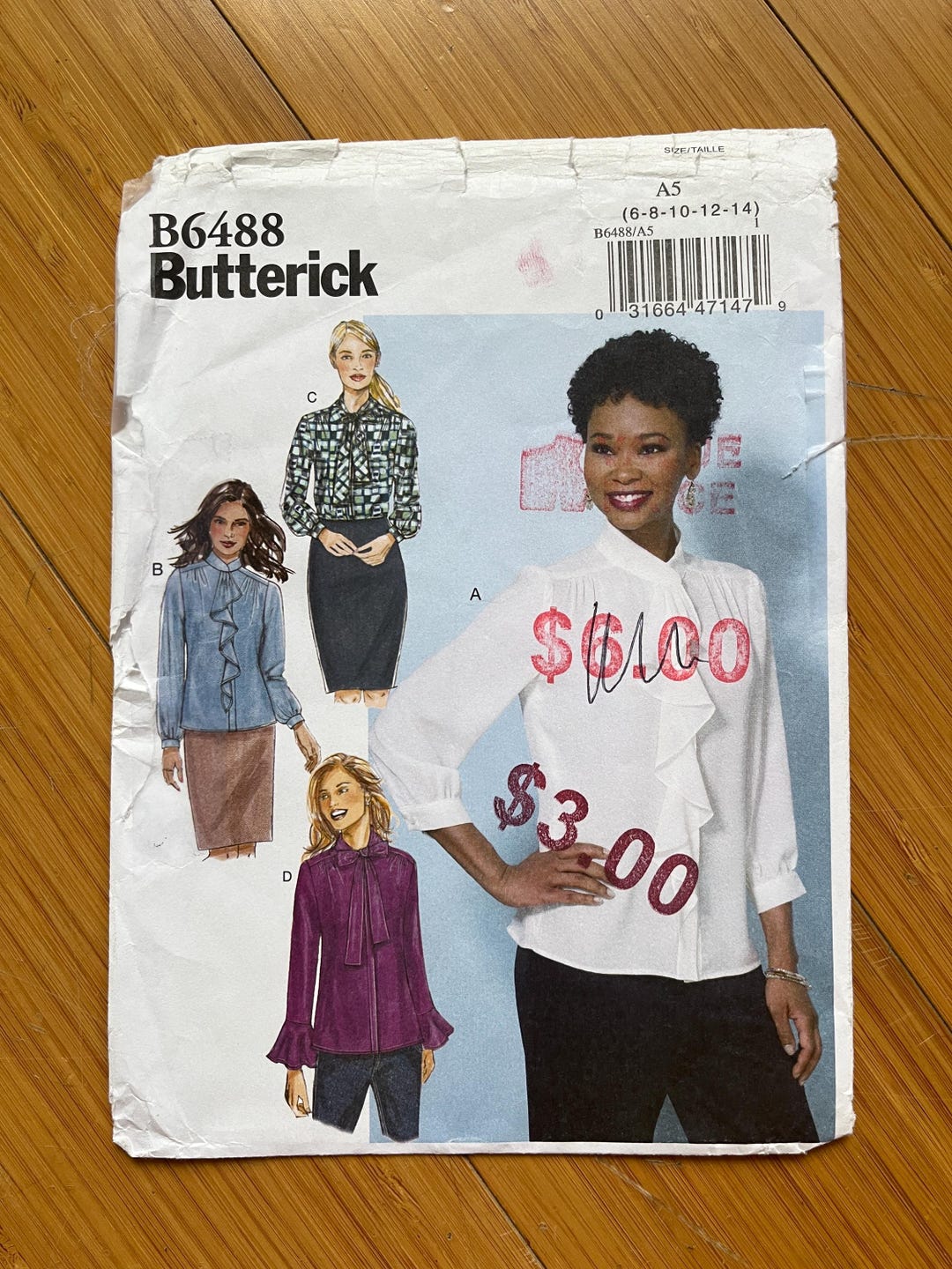 UNCUT 2017 Butterick Pattern 6488. Sizes 6, 8, 10, 12, 14 - Etsy