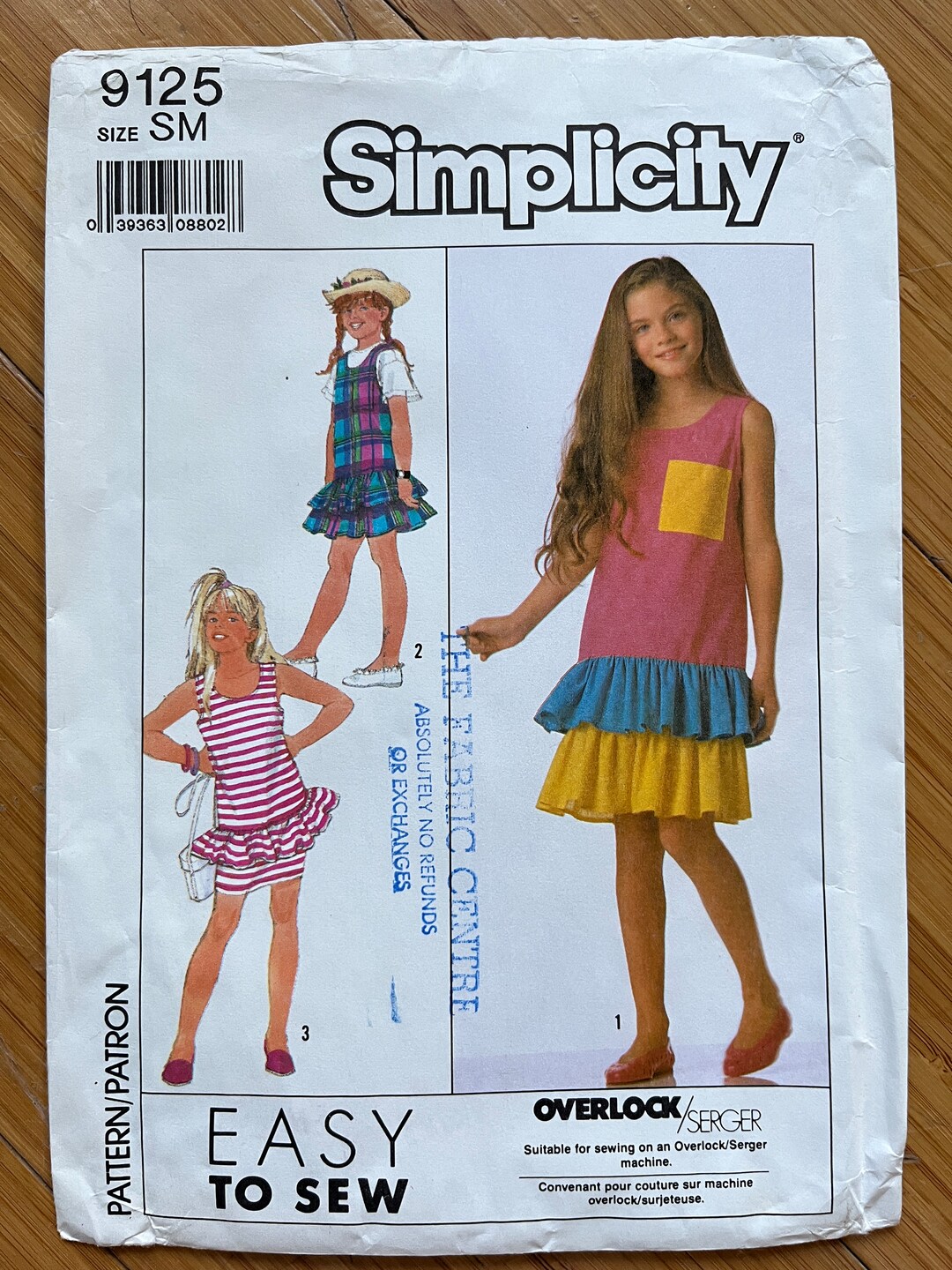 UNCUT 1989 Simplicity Pattern 9125. Size Small - Etsy