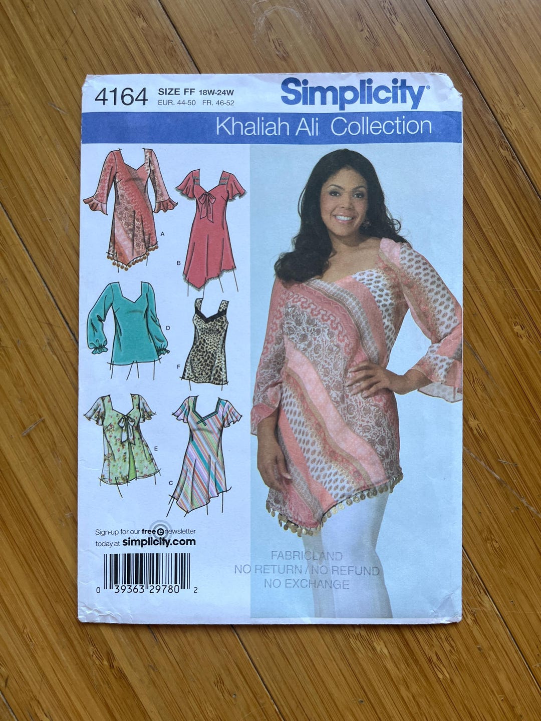 UNCUT 2006 Simplicity Pattern 4164. Sizes 18W, 20W, 22W, 24W - Etsy