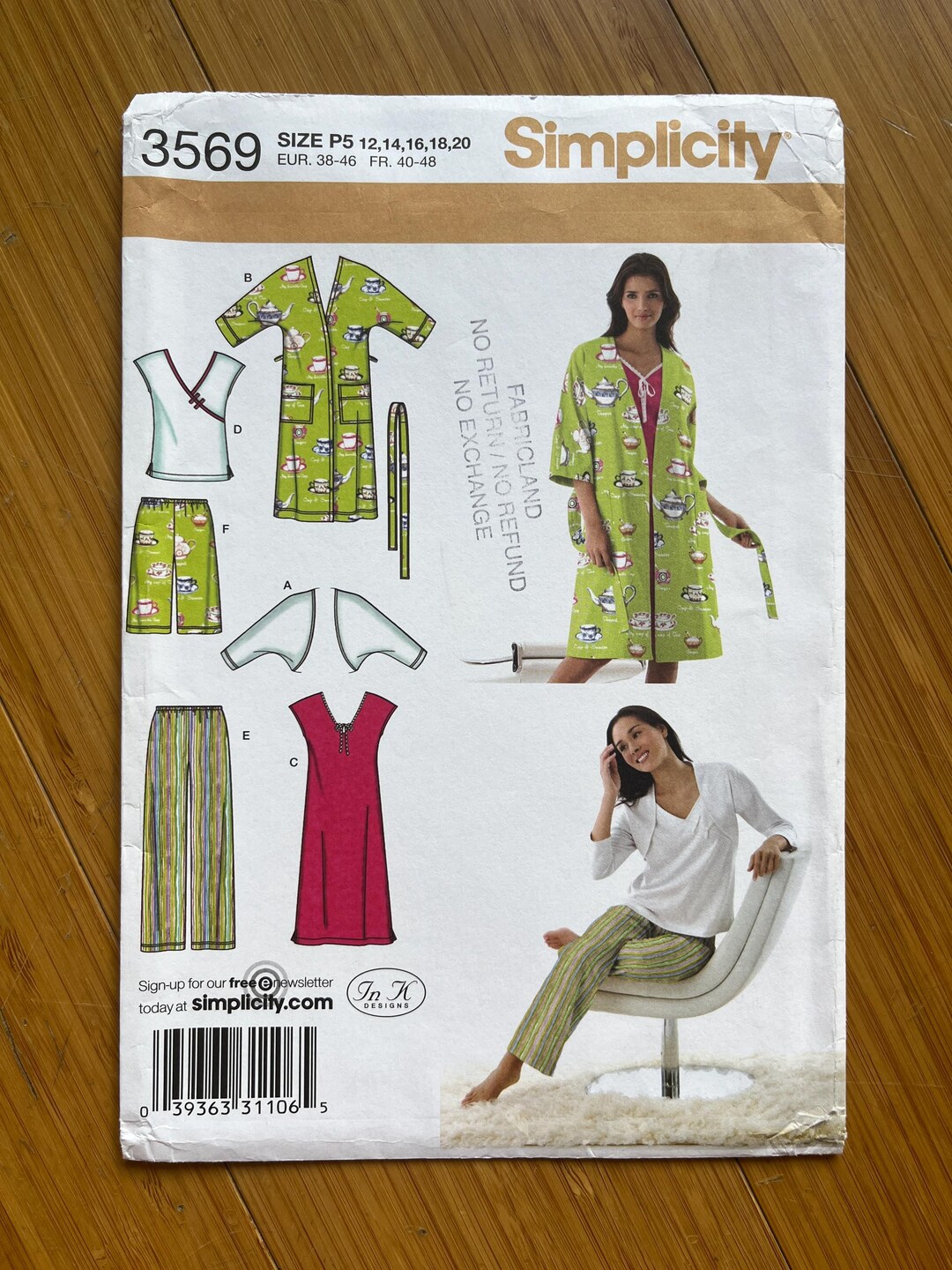UNCUT 2007 Simplicity Pattern 3569. Sizes 12, 14, 16, 18, 20 - Etsy