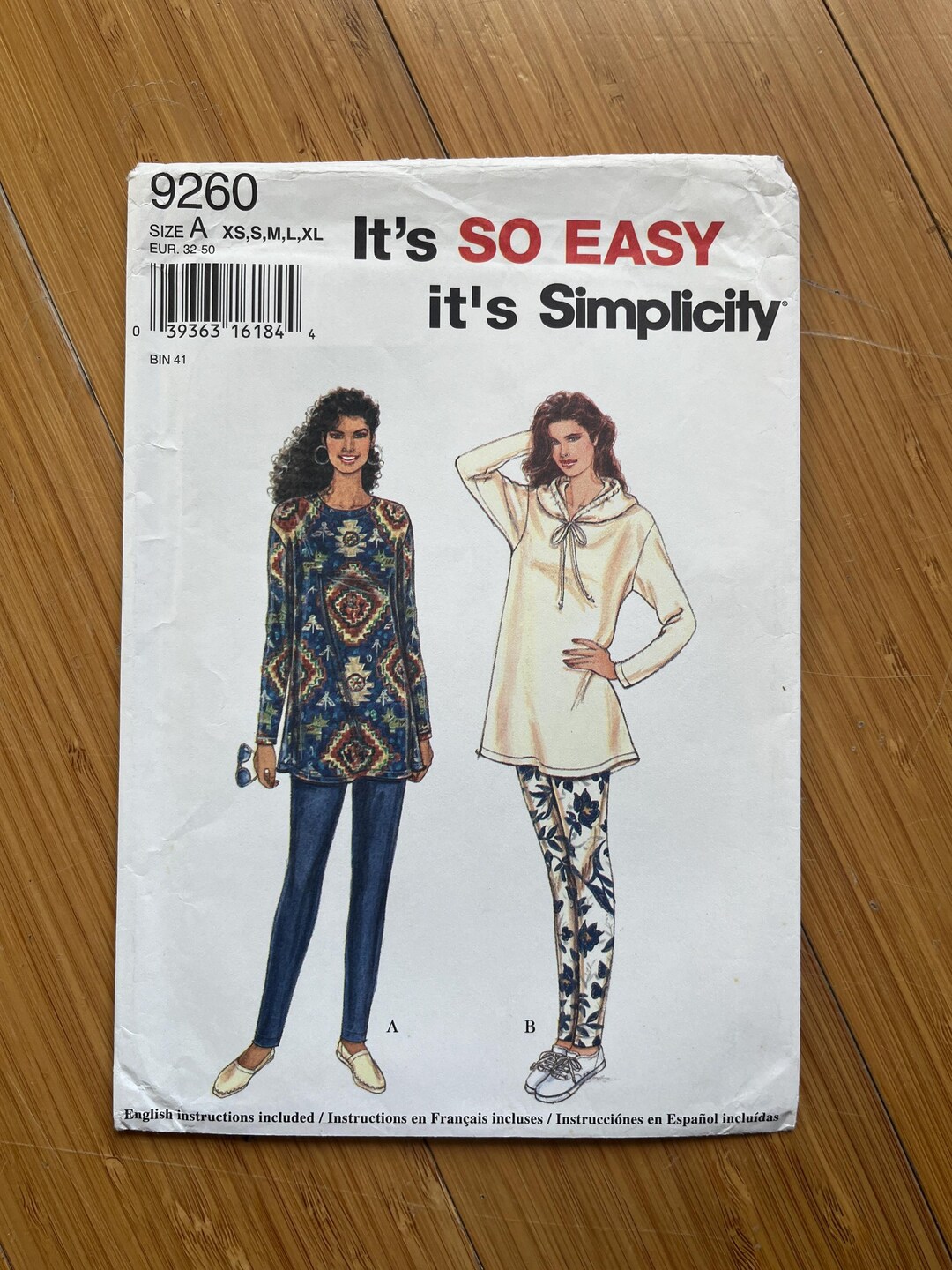 UNCUT 1994 Simplicity Pattern 9260. Size XS, S, M, L, XL - Etsy