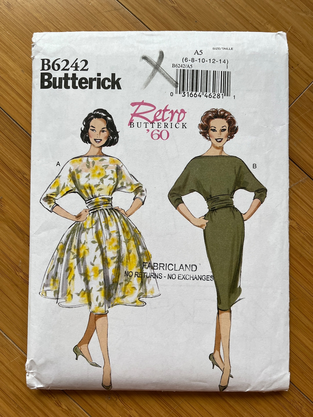 UNCUT 1960' Butterick Retro Pattern 6242. Sizes 6, 8, 10, 12, 14 - Etsy