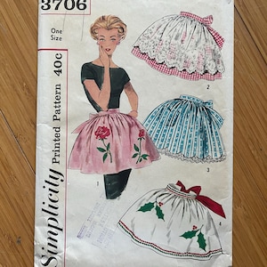 1960 Simplicity Pattern 3706. One Size - Etsy