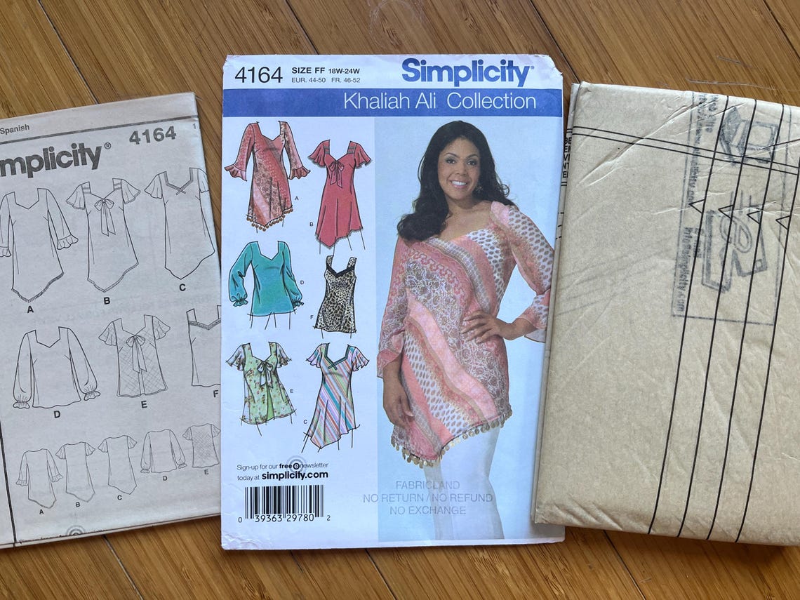 UNCUT 2006 Simplicity Pattern 4164. Sizes 18W, 20W, 22W, 24W - Etsy