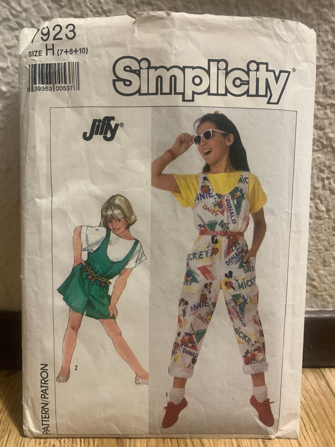 UNCUT 1986 Simplicity Pattern 7923. Size 7, 8, 10 - Etsy