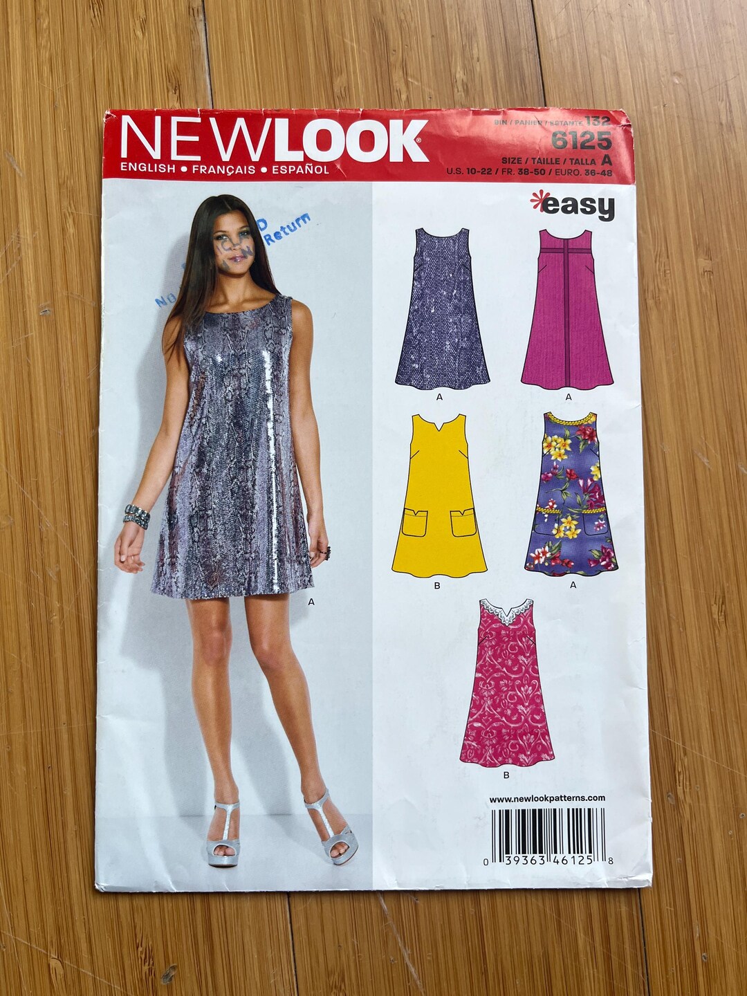 UNCUT 2012 New Look Pattern 6125. Sizes 10, 12, 14, 16, 18, 20, 22 - Etsy