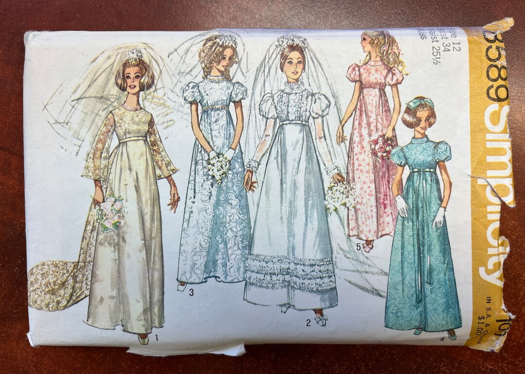 1969 Simplicity Pattern 8589. Size 12, Bust 34, Waist 25.5 - Etsy