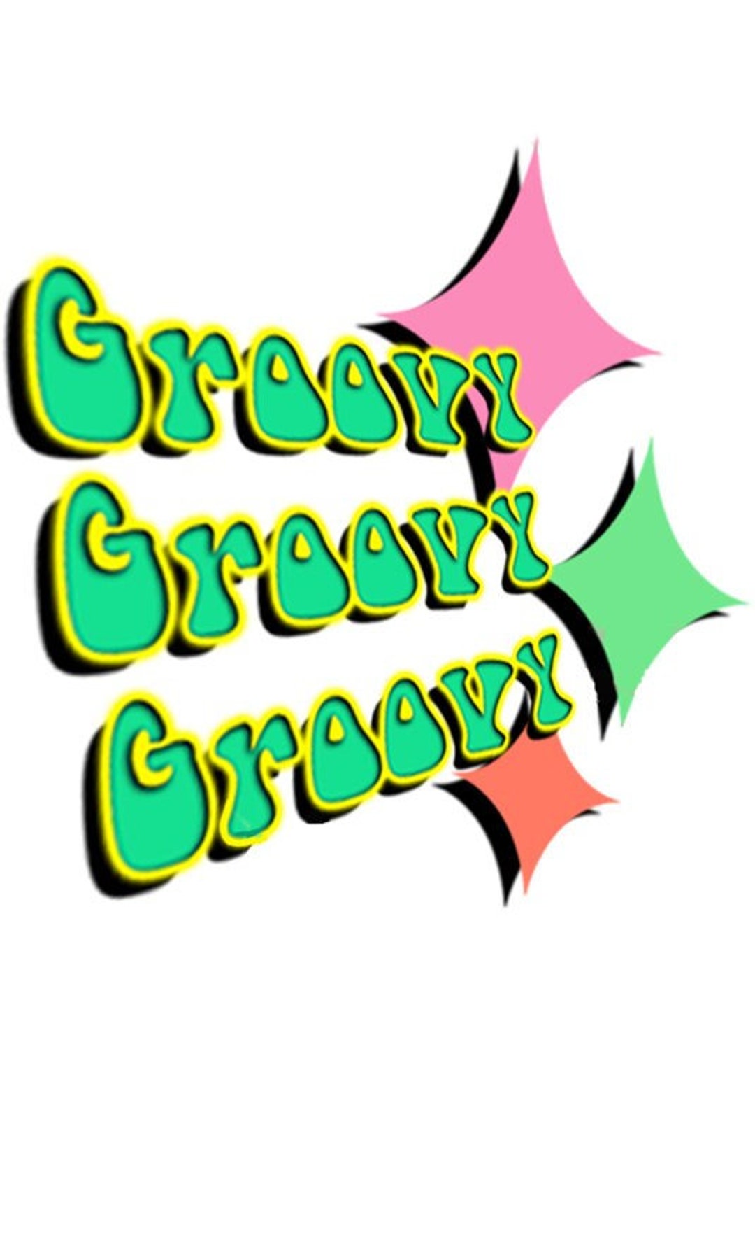 Groovy Groovy Groovy Retro Png, Digital, Transparent File - Etsy