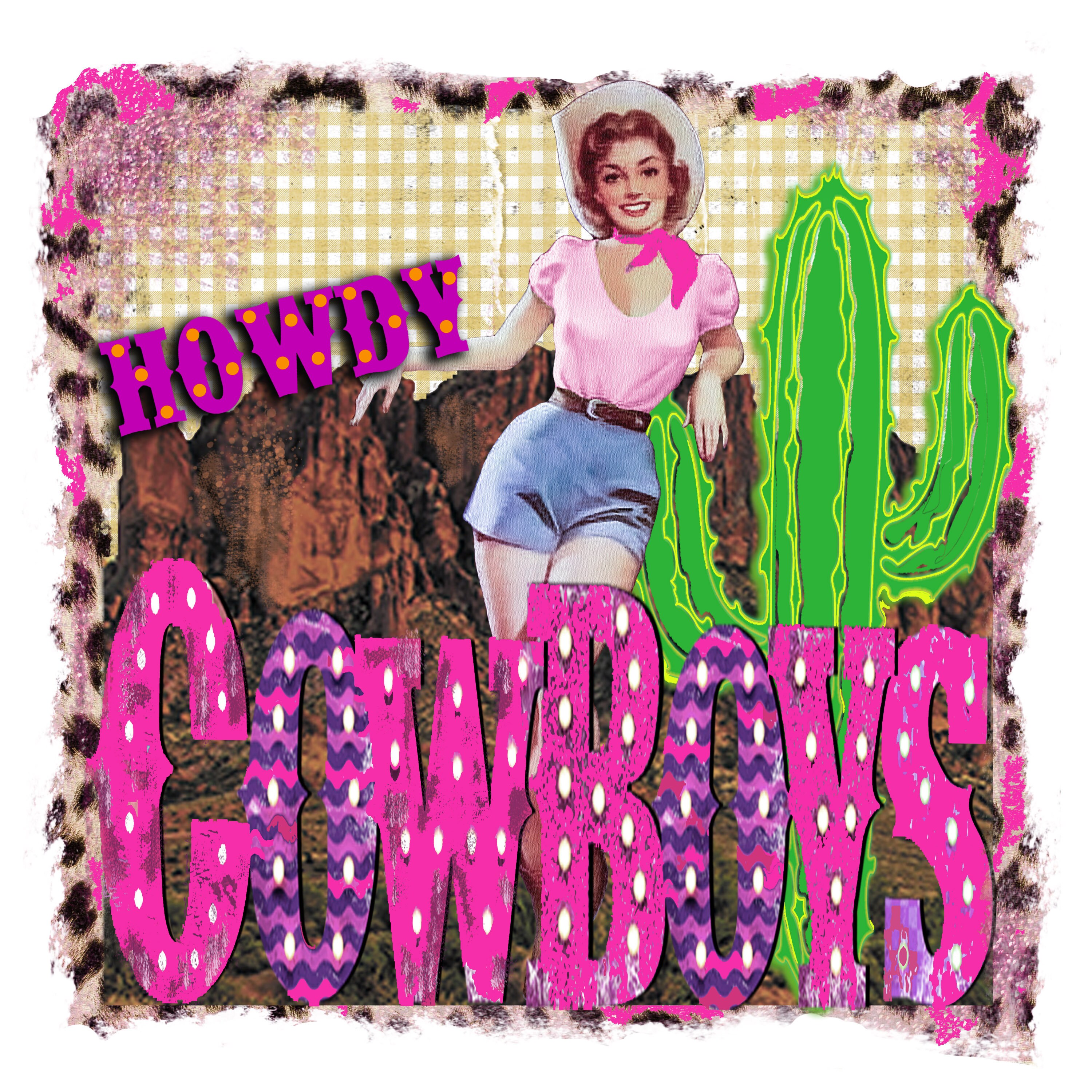 Howdy Cowboys Western Png File - Etsy