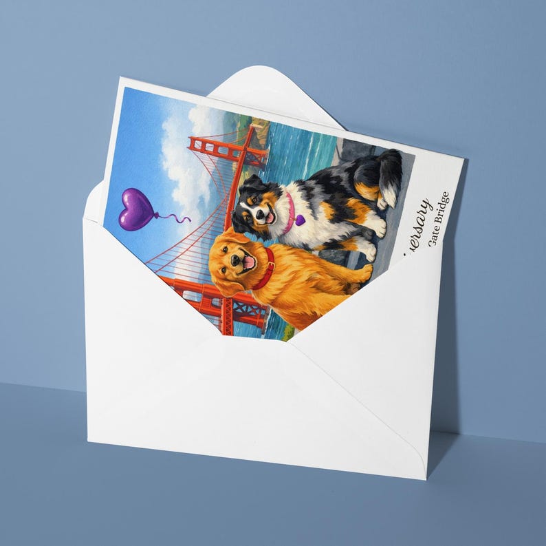 San Francisco Golden Gate Bridge Golden Retriever Australian Shepherd ...