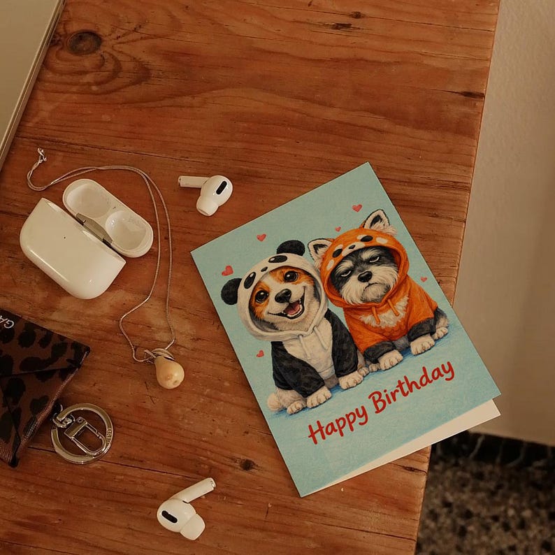 Jack Russell Schnauzer Birthday Card, Panda Red Panda Dog Hoodie ...