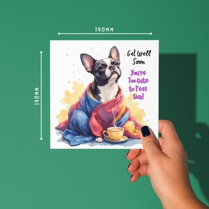 French Bulldog Get Well Soon Card - Funny Animal - Premium Greeting ...