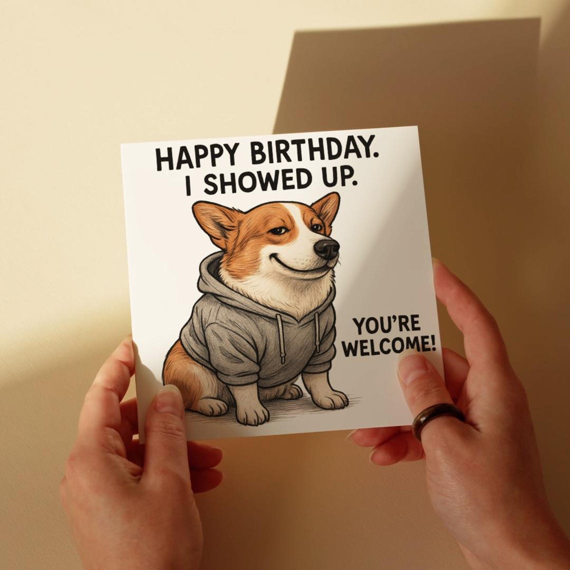 Corgi - One More Candle, Huh? - Happy Birthday Card - Premium Greeting ...