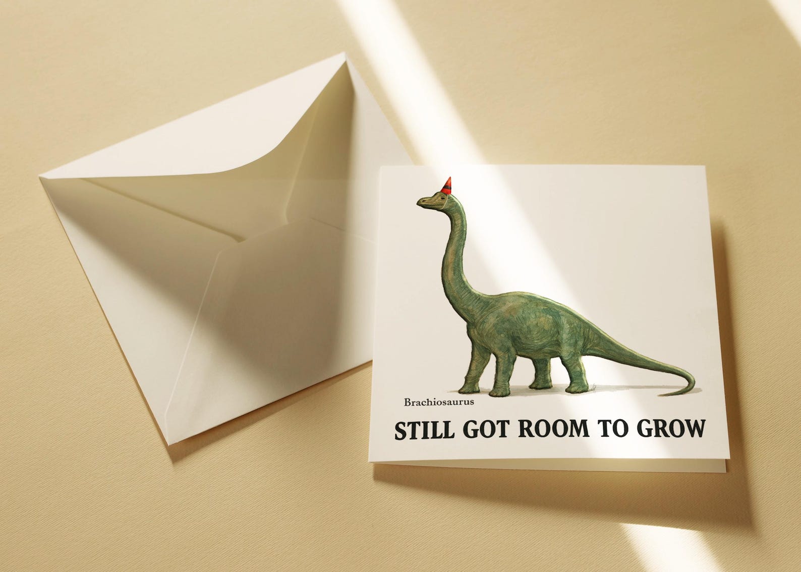 Dinosaur Brachiosaurus - Birthday Card - Personalised Card - Funny ...