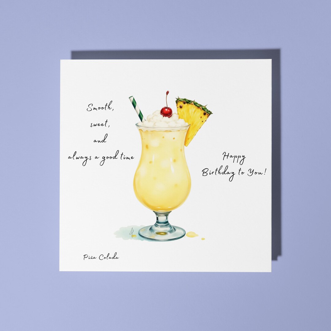 Handmade Piña Colada Cocktail - Smooth, Sweet, and Always a Good Time ...