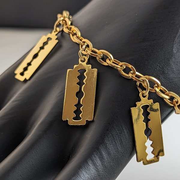 Razor Blade Bracelet - Etsy