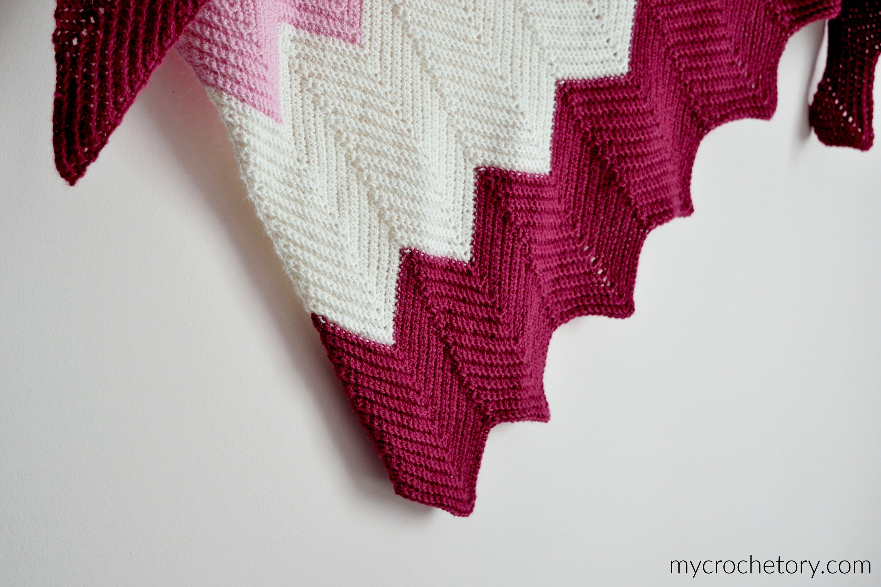 Crochet Zygzak Shawl Instant Download PDF Pattern Chevron | Etsy