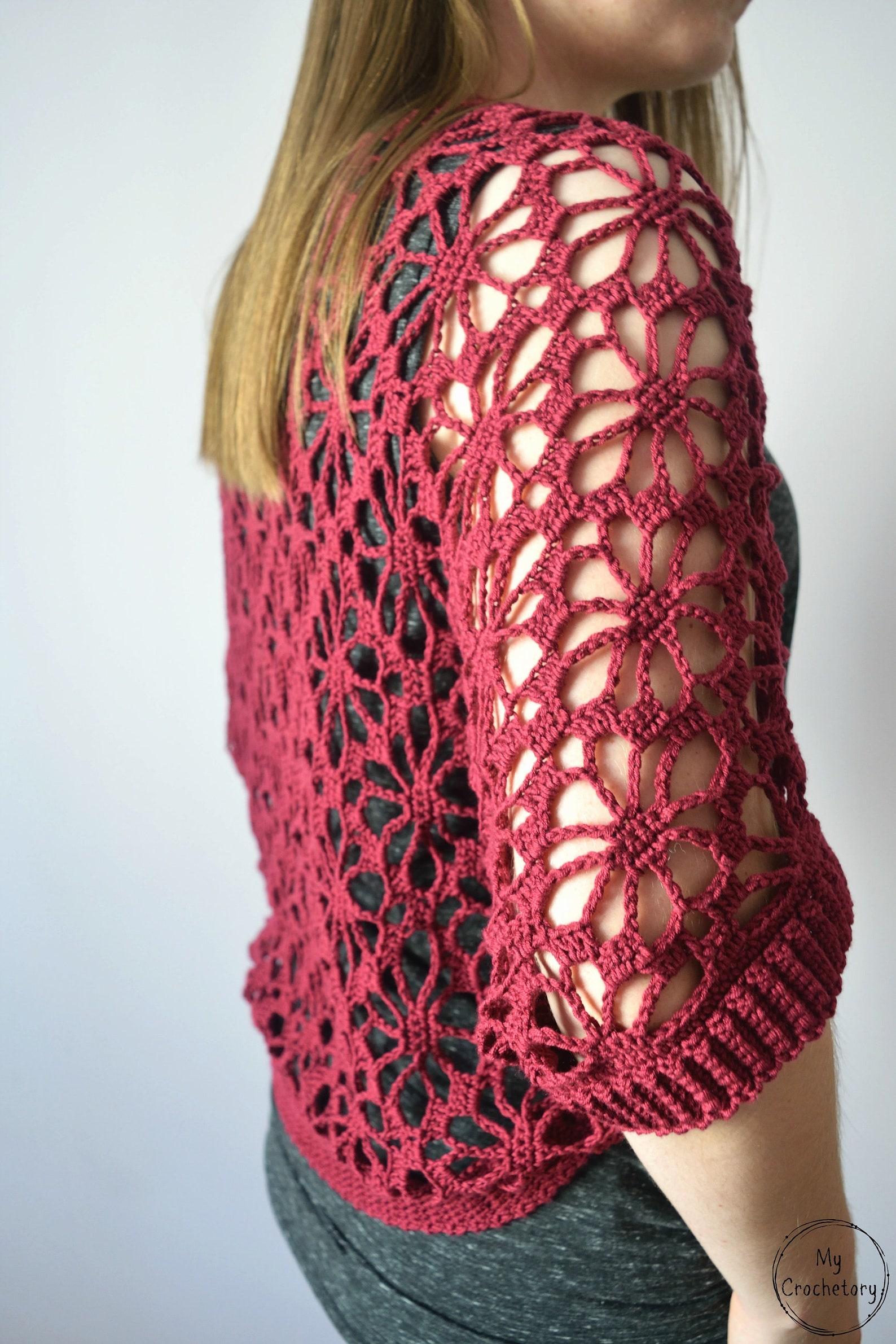 Meadow Lace Crochet Shrug Instant Download PDF PATTERN - Etsy