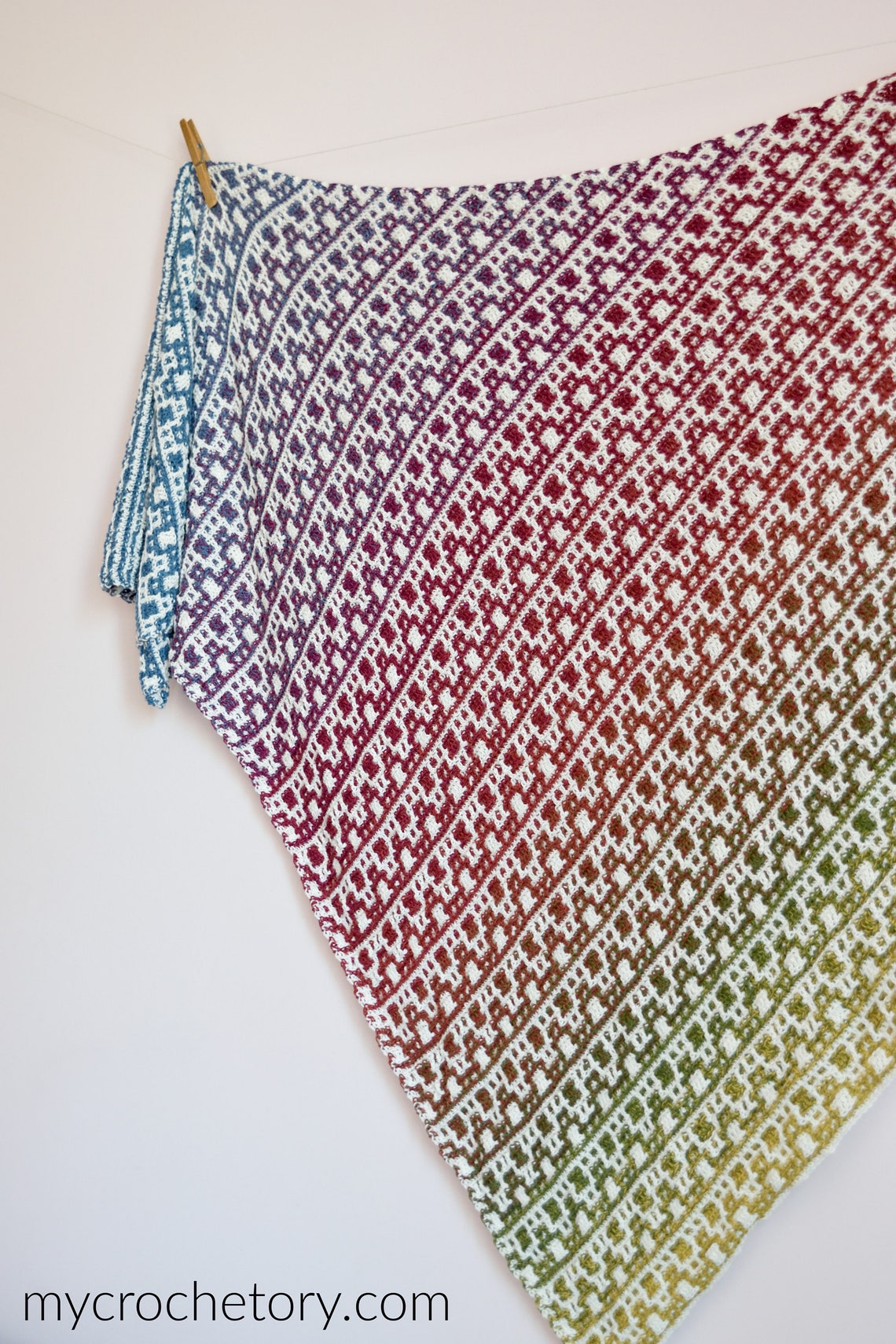 Crax Gradient Crochet Shawl Instant Download PDF Pattern - Etsy