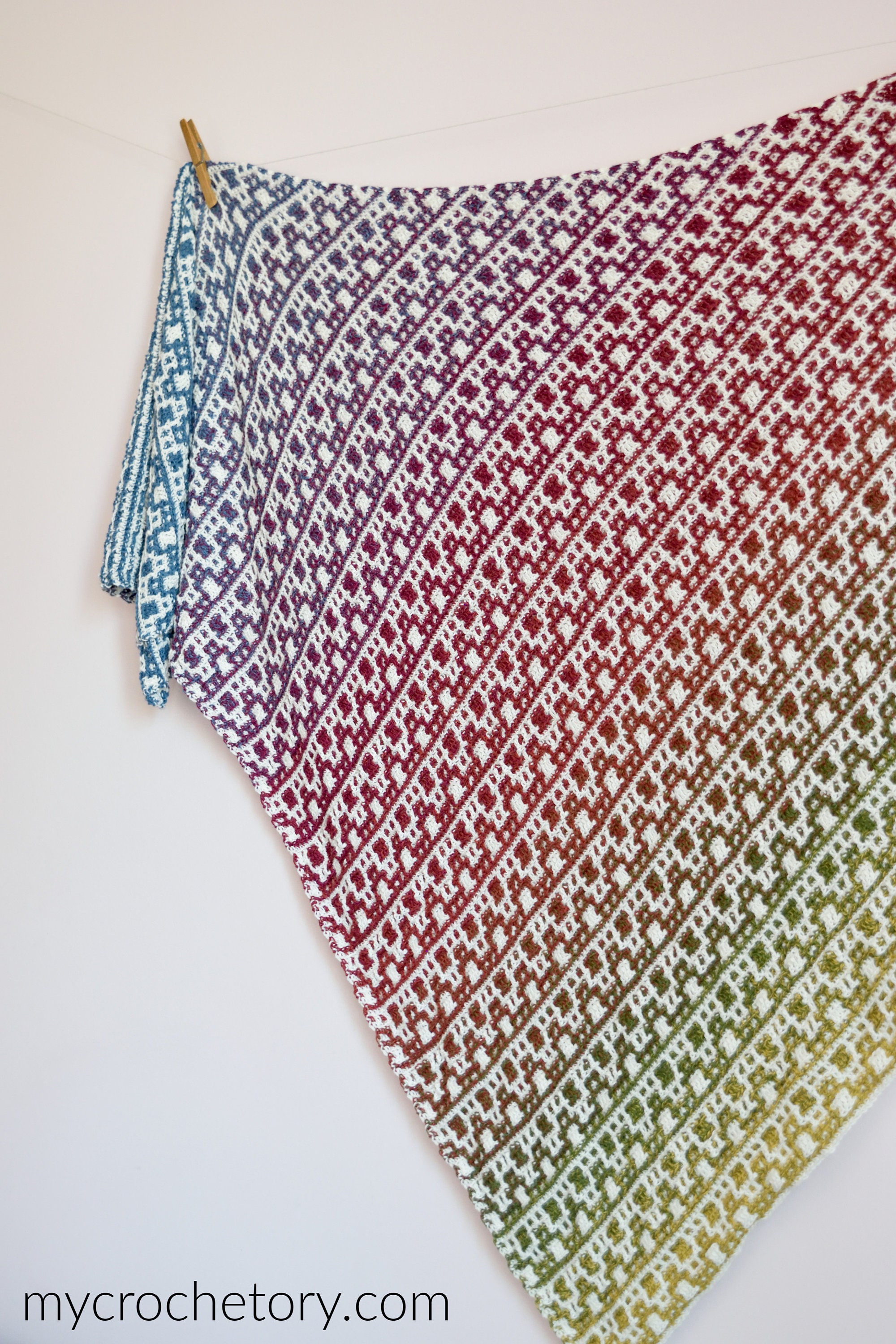 Crax Gradient Crochet Shawl Instant Download PDF Pattern - Etsy