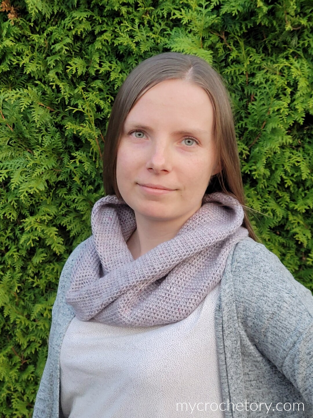 Lilac Moebius Crochet Cowl Instant Download PDF Pattern Printable ...