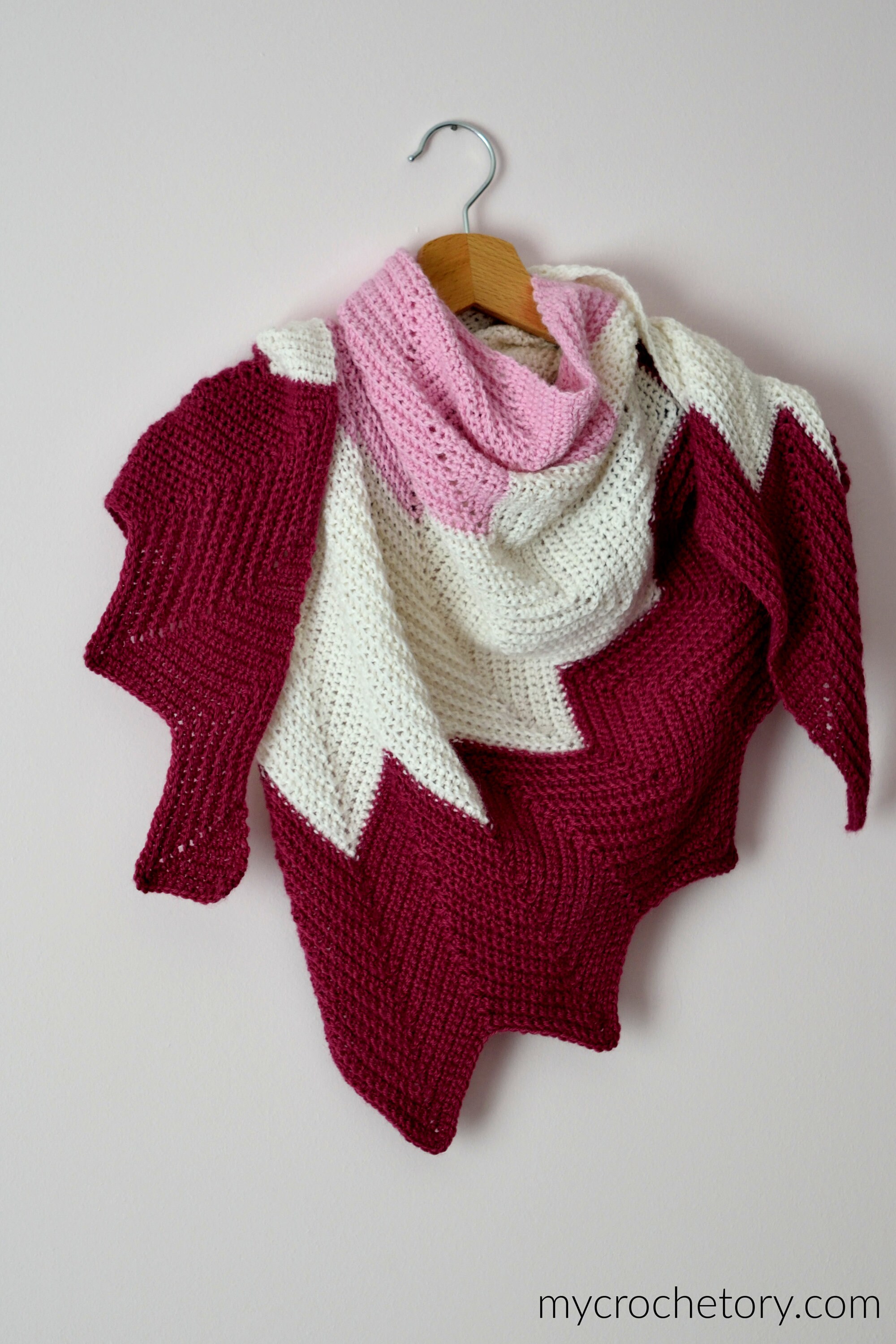 Crochet Zygzak Shawl Instant Download PDF Pattern Chevron | Etsy