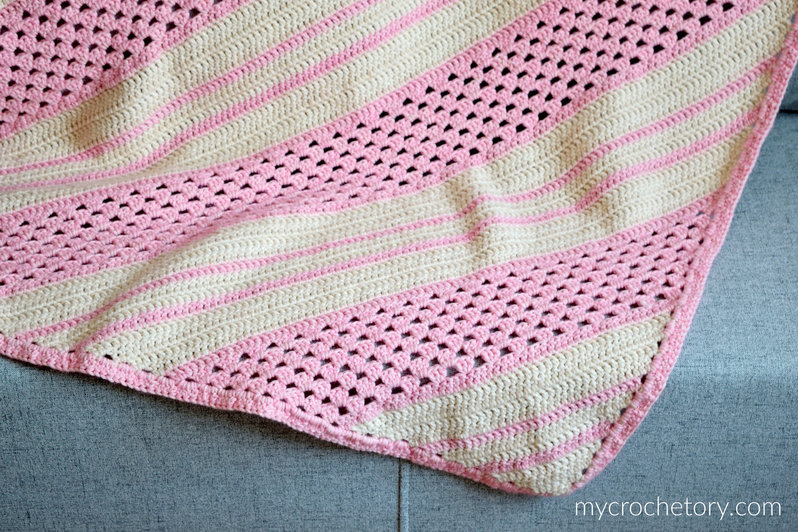Crochet Diagonal Stone Blanket by Mycrochetory, PDF Pattern, Instant ...