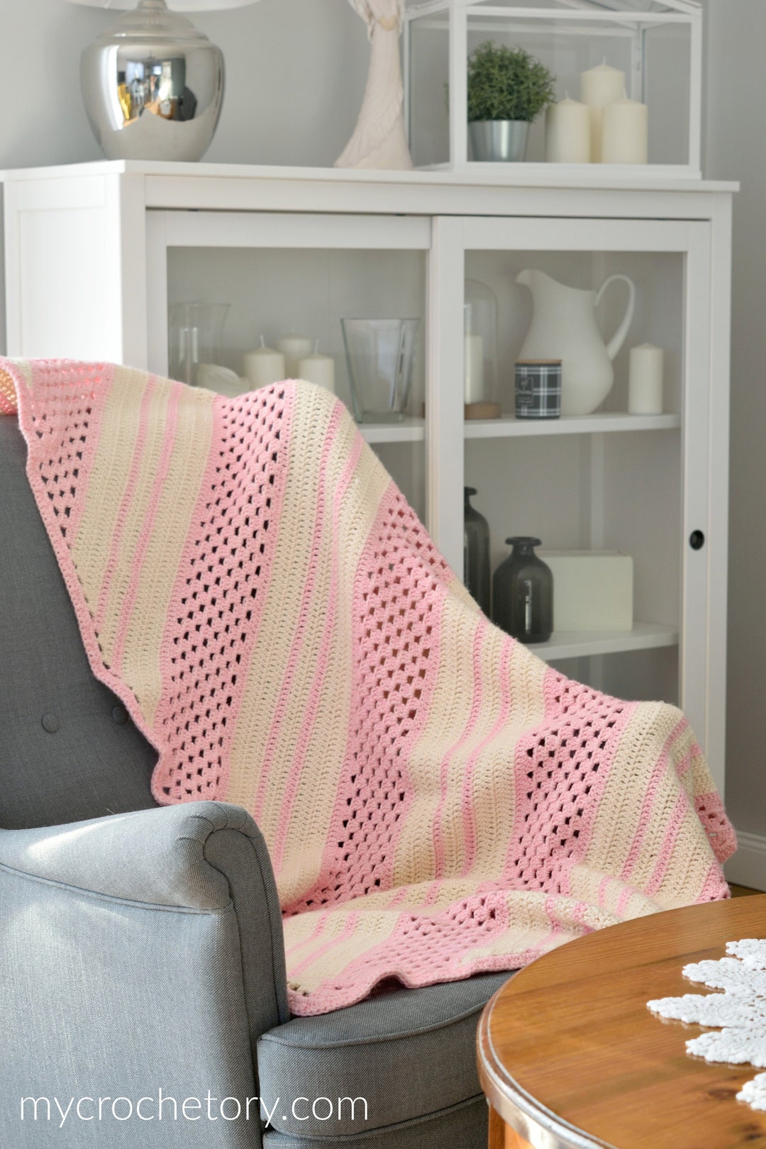 Crochet Diagonal Stone Blanket by Mycrochetory PDF Pattern - Etsy