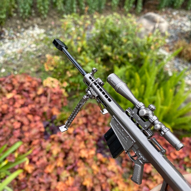 Metal Barrett M82A1 Sniper Rifle Gun Keychain Alloy Mini Gun - Etsy