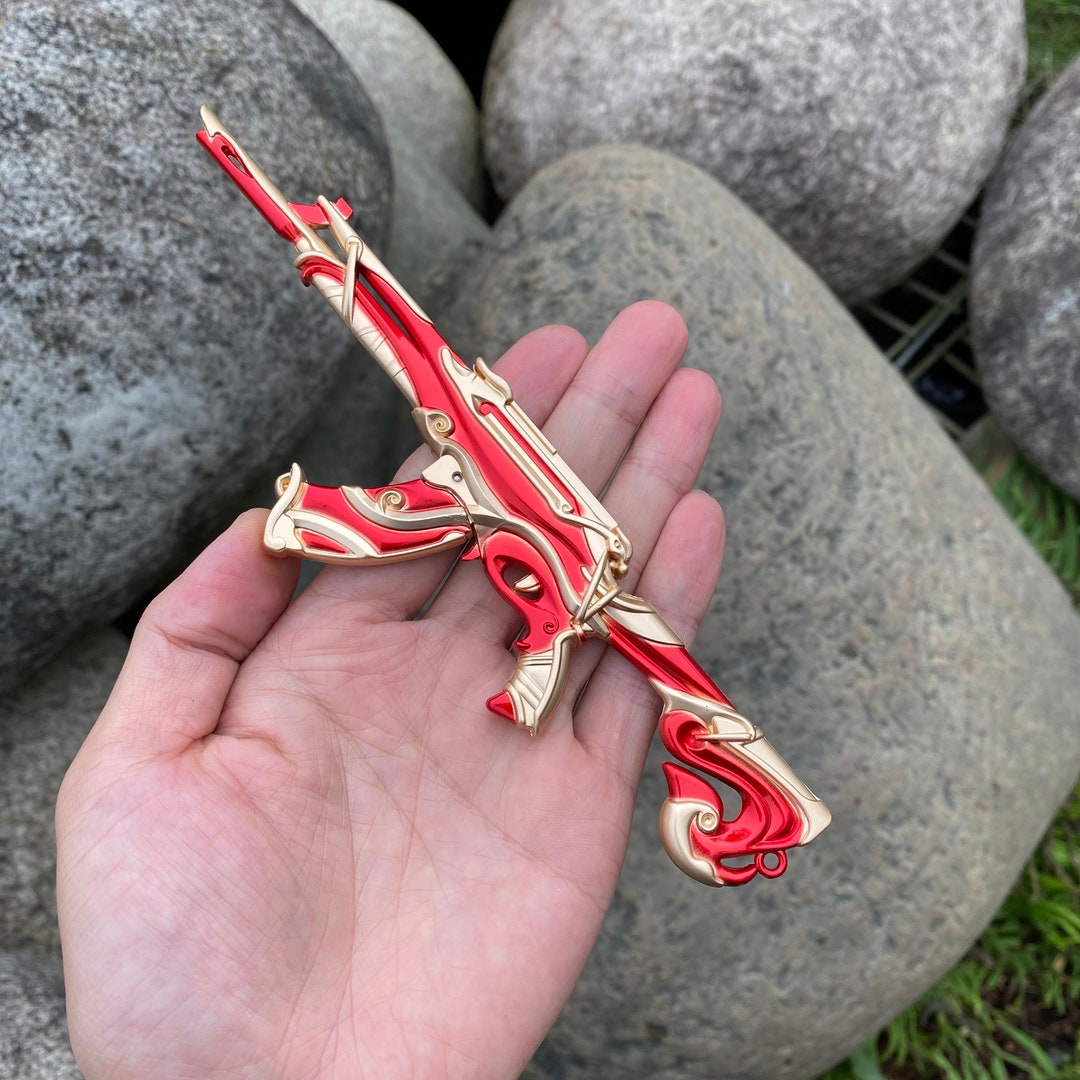 Hot Game Assault Rifle Replica Cool Red Skin Reaver Vandal Gun - Etsy