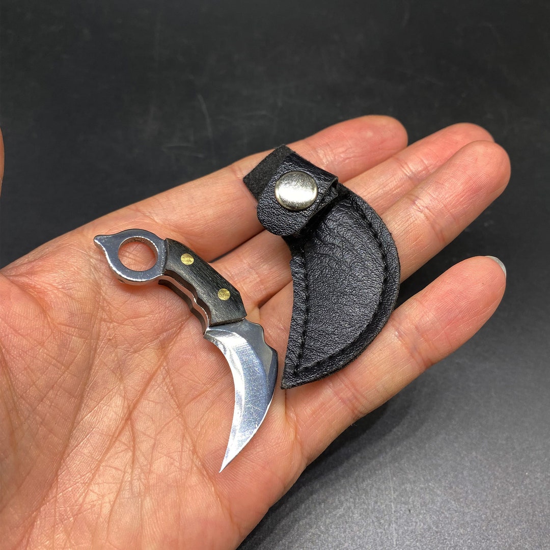 Mini Karambit Small Steel Karambit Knife Miniature - Etsy