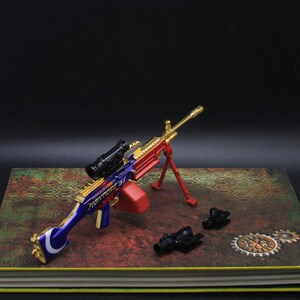 M249 MG Miniature Fighter Skin M249 Machine Gun Small Replica Alloy Gun ...
