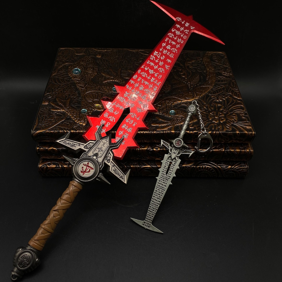 Metal Doom hoja de crisol externa Night Sentinel espada Gamer colección ...