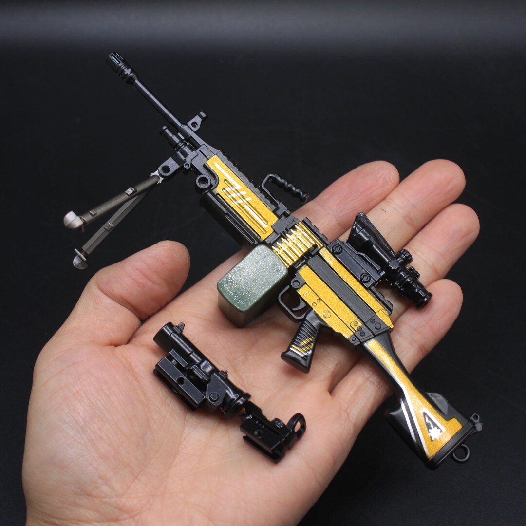 M249 Machine Gun Metal Small Replica M249 Industry Style Skin Miniature ...