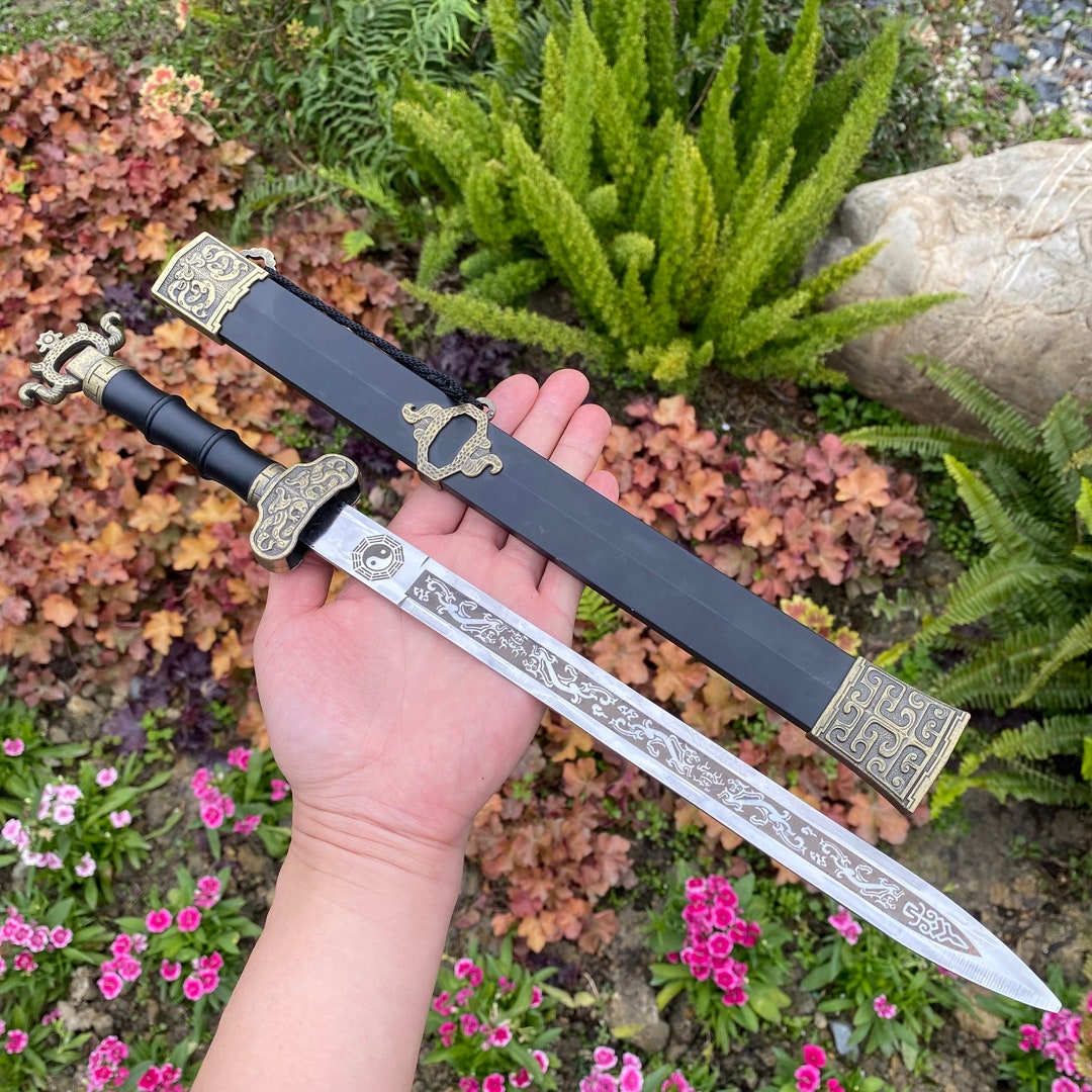 Chi Long Short Sword Wu Wang Jian Small Ancient Sword With Dragon ...