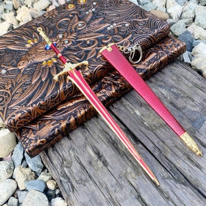 22cm/8.7 Knight's Greatsword Metal Miniature Small Sword Replica Game ...