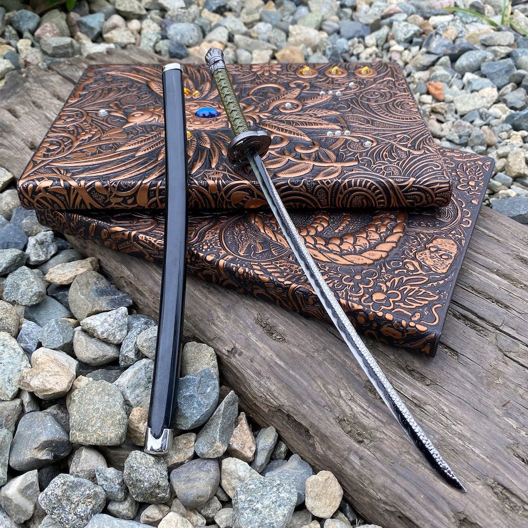 26cm/10.2 Moonveil Katana Miniature Metal Small Katana Tiny Sword ...