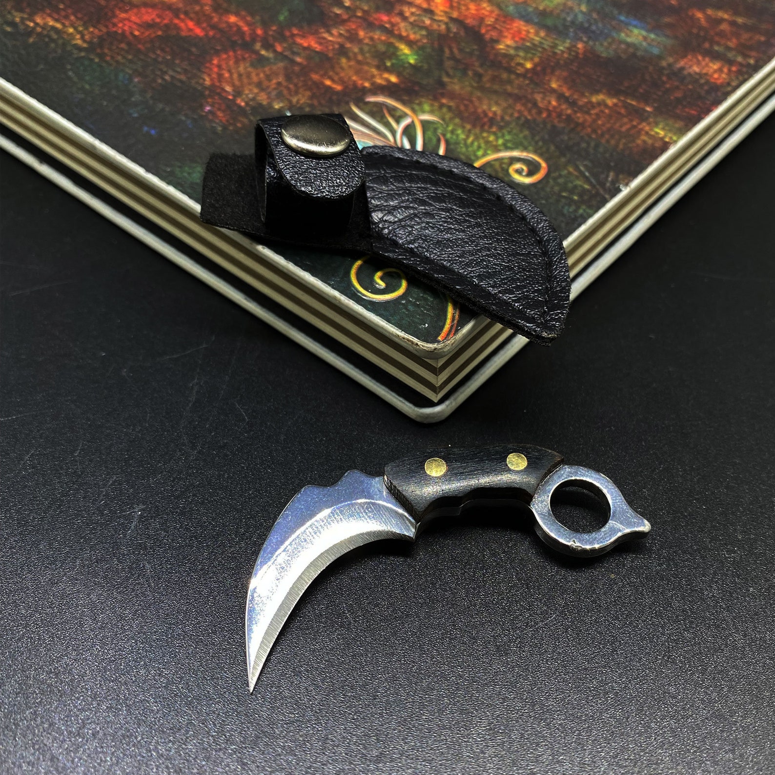 Mini Karambit Small Steel Karambit Knife Miniature - Etsy