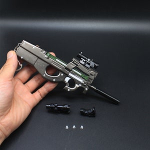 14cm/5.5 Metal P90 Submachine Gun Miniature Small P90 Tiny Gun Replica ...