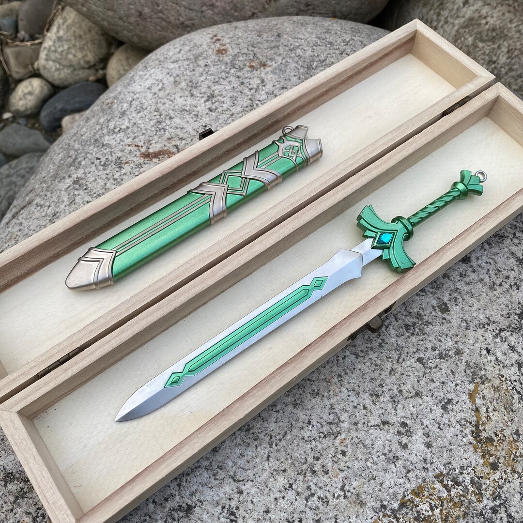 Green Goddess's White-edged Sword With Sheath Breath of the Wild Full ...