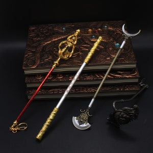 Monkey King Bar Zhu Bajie Nine-toothed Rake Wujing Demon Subduing Staff ...