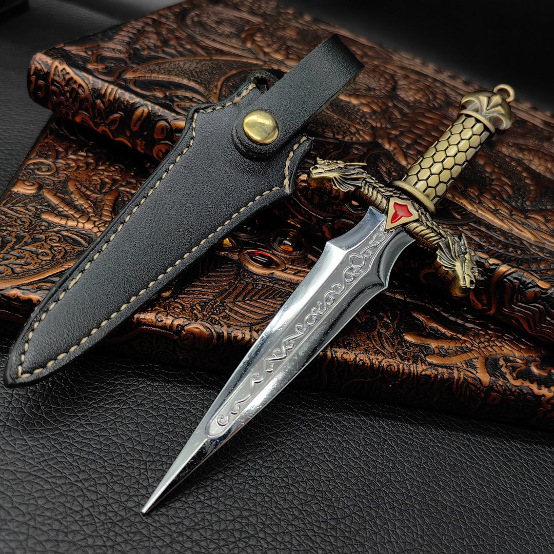 Dragon Head Dagger Letter Opener Blunt Blade Unboxing Tool Dragon Blade ...