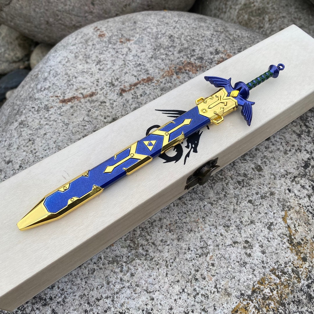 Golden Plated Zelda Link Master Sword Zelda Gamer Classical Gift Top ...