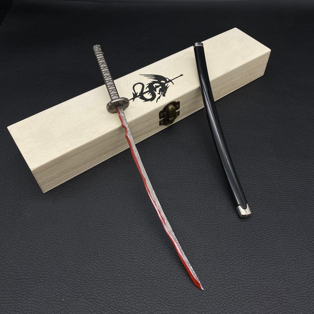 26cm/10.2 Rivers of Blood Small Katana Tiny Sword Okina Swordman Weapon ...