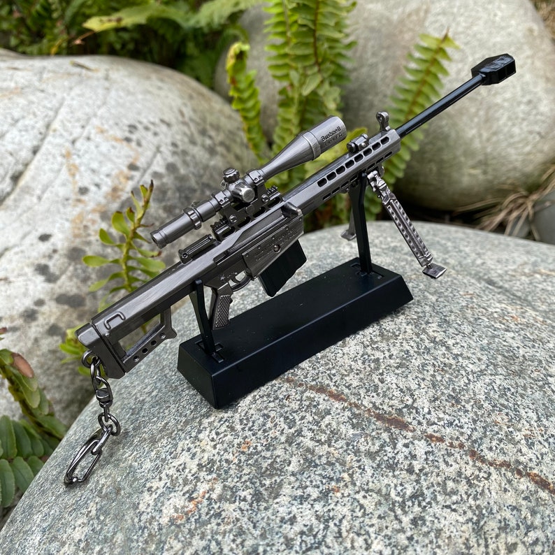 Metal Barrett M82A1 Sniper Rifle Gun Keychain Alloy Mini Gun - Etsy
