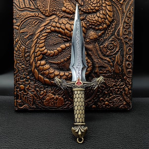 Dragon Head Dagger Letter Opener Blunt Blade Unboxing Tool Dragon Blade ...