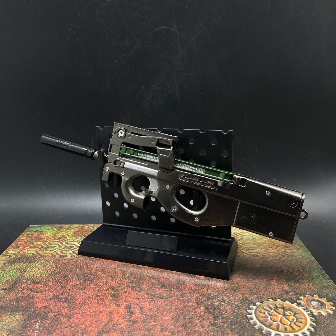 14cm/5.5 Metal P90 Submachine Gun Miniature Small P90 Tiny Gun Replica ...