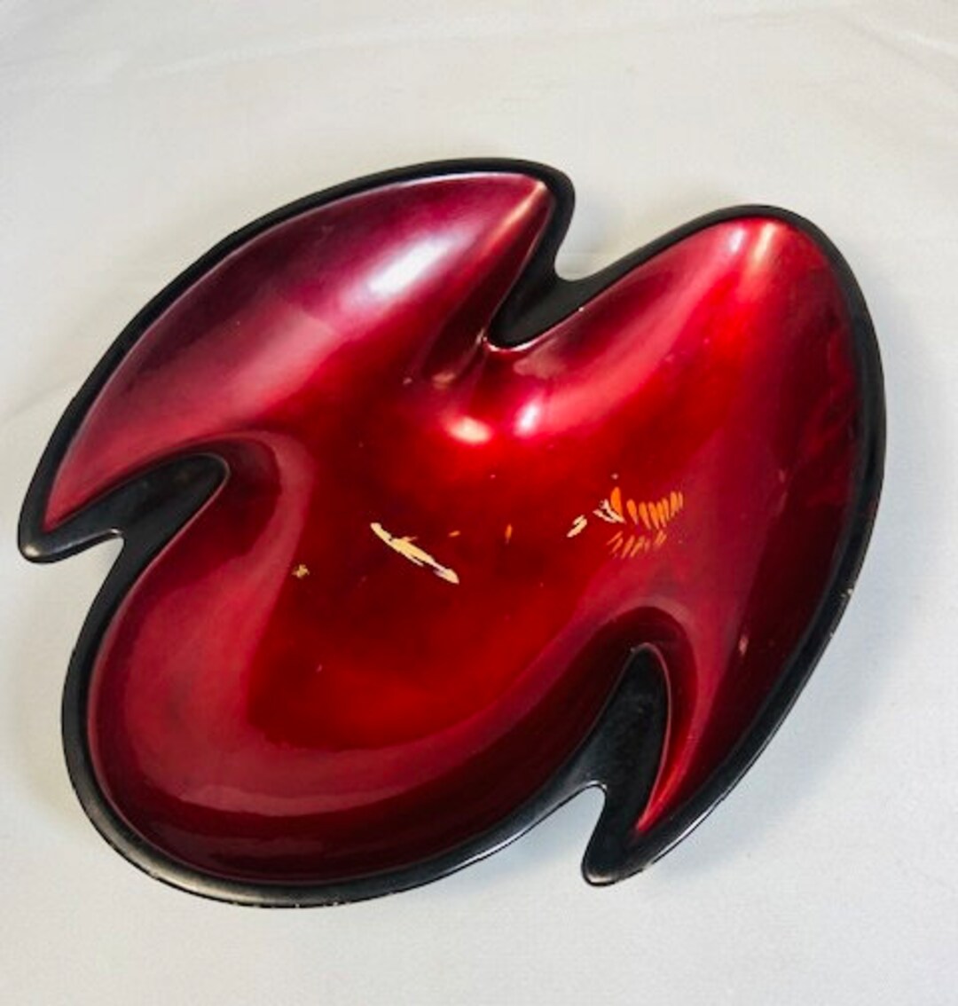Mid-century JAPANESE Red LACQUER Large Ashtray - Etsy